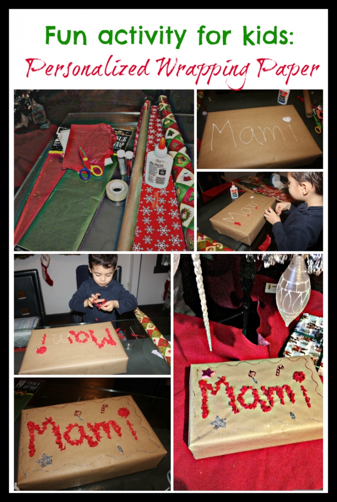 Activity for Kids: How to Make Personalized Wrapping Paper - LadydeeLG