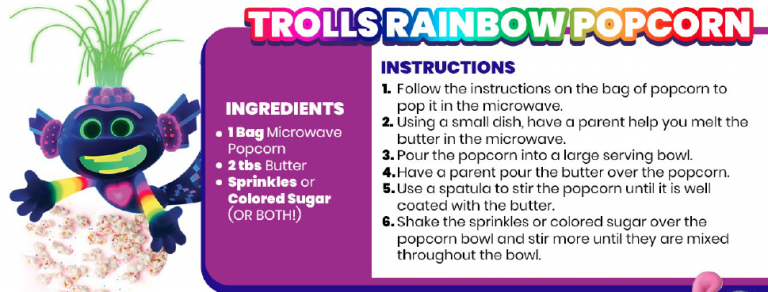 Easy to Make Trolls Party Snacks - LadydeeLG